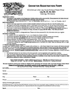 Exhibitor Registration Form 2023
