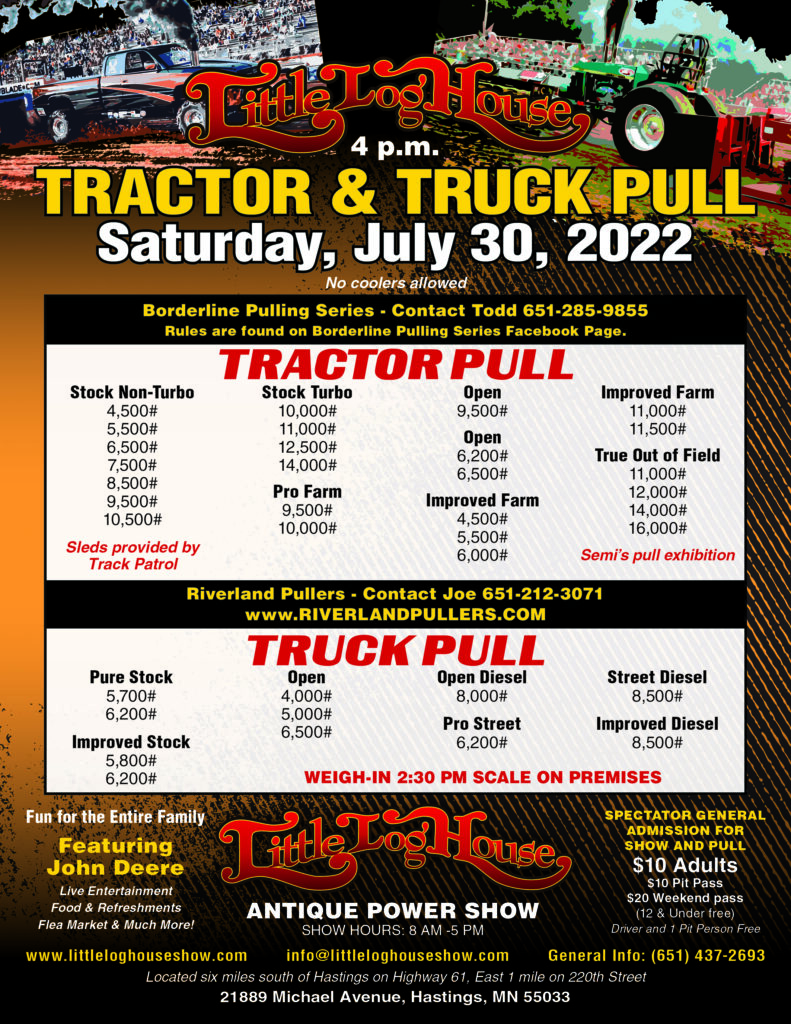 Antique Power Show Pioneer Village | Event Schedule